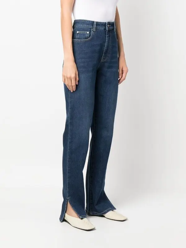 Fabiana Filippi Side-slit Bootcut Jeans