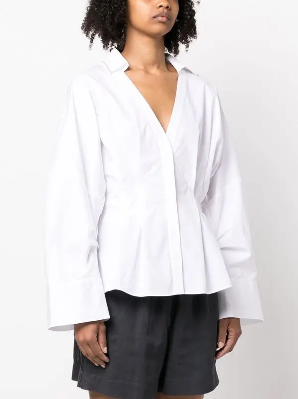 Fabiana Filippi Pleated Cotton Shirt