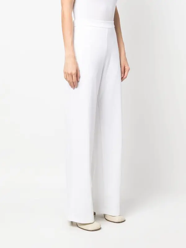 Fabiana Filippi High-waisted Wide-leg Trousers - White