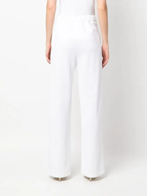 Fabiana Filippi High-waisted Wide-leg Trousers - White