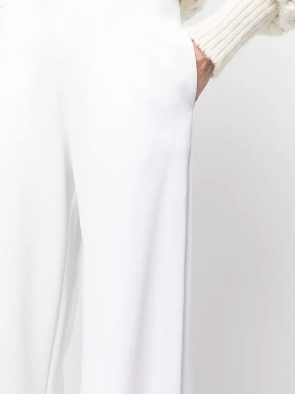 Fabiana Filippi High-waisted Wide-leg Trousers - White
