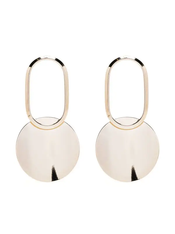 Fabiana Filippi Circular Pendant Earrings - Gold