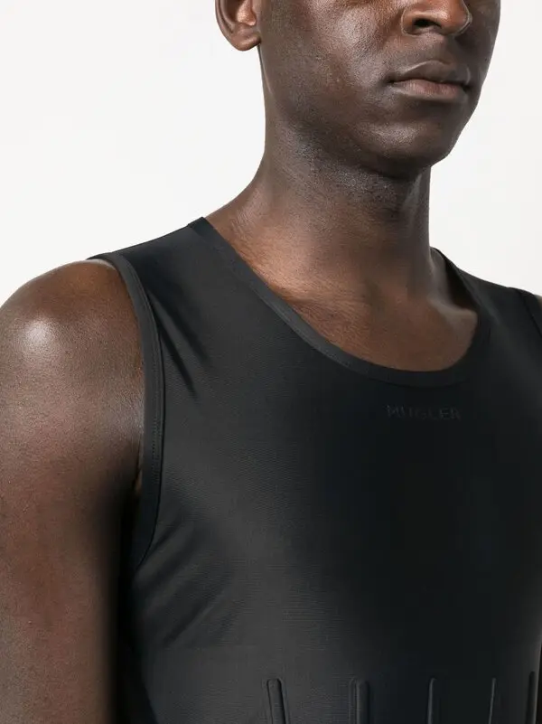 MUGLER Round-neck Sleeveless Top