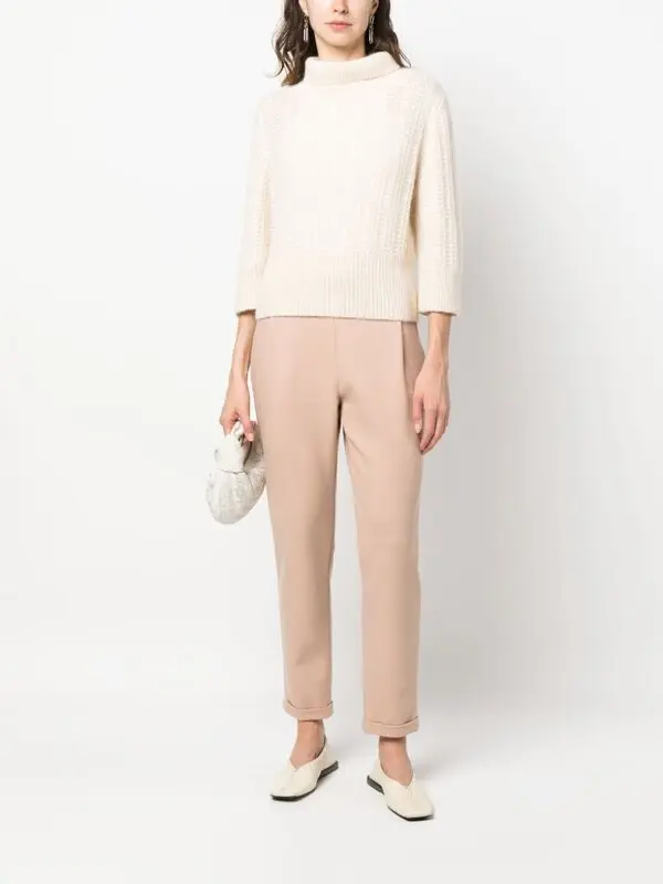 Fabiana Filippi Drawstring Waist Trousers - Brown