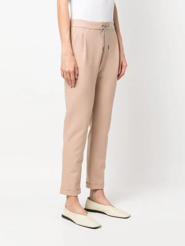 Fabiana Filippi Drawstring Waist Trousers - Brown