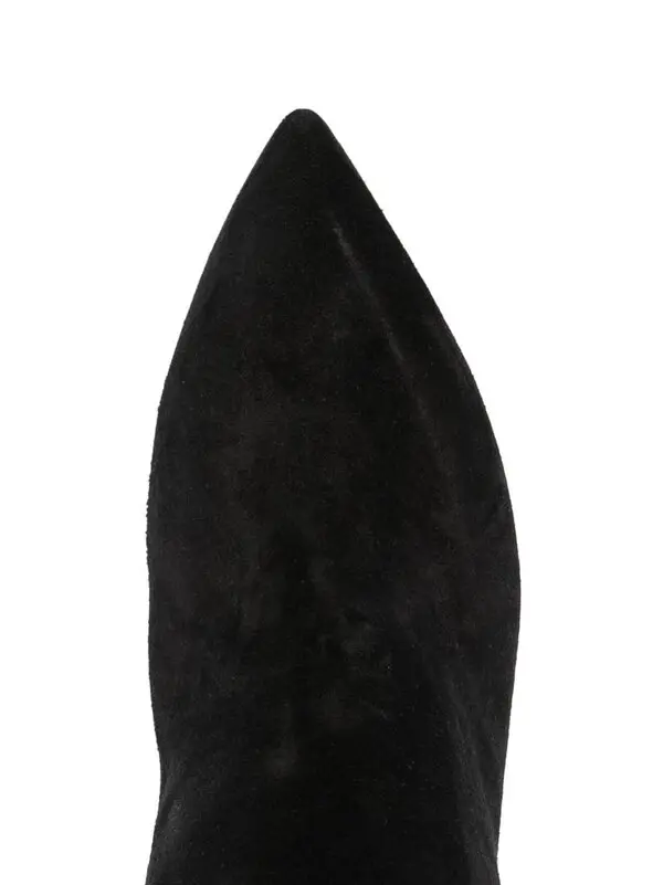 Paris Texas Stiletto 100mm Thigh-length Boots - Black