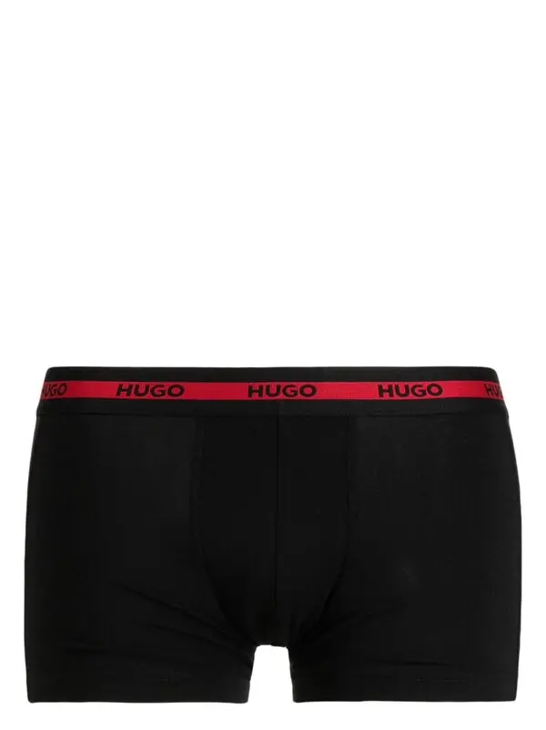 Hugo Three-pack Logo-waistband Boxers