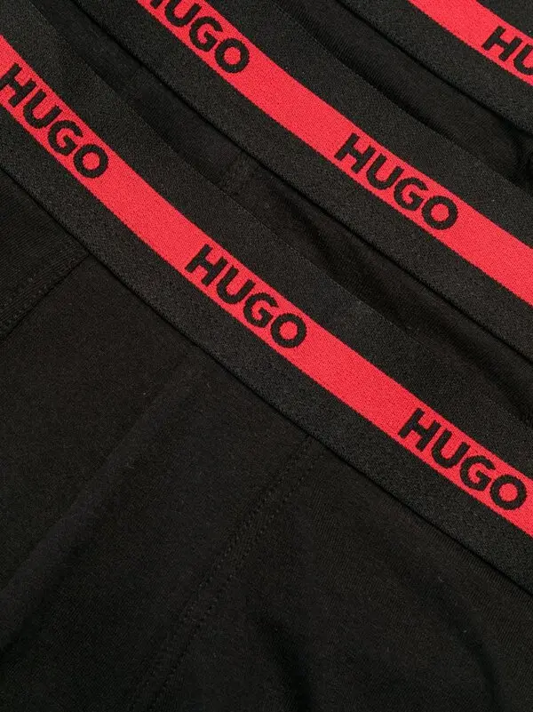Hugo Three-pack Logo-waistband Boxers