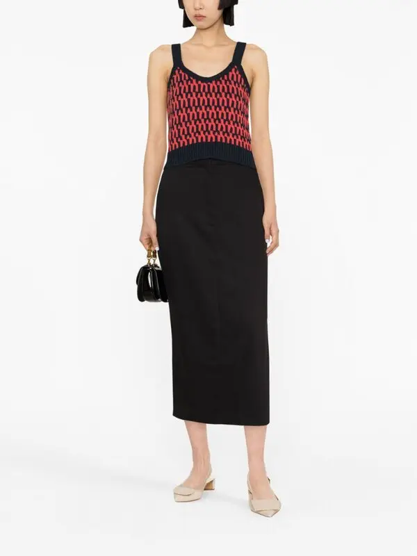 La DoubleJ Winset Sleeveless Crop Top - Blue