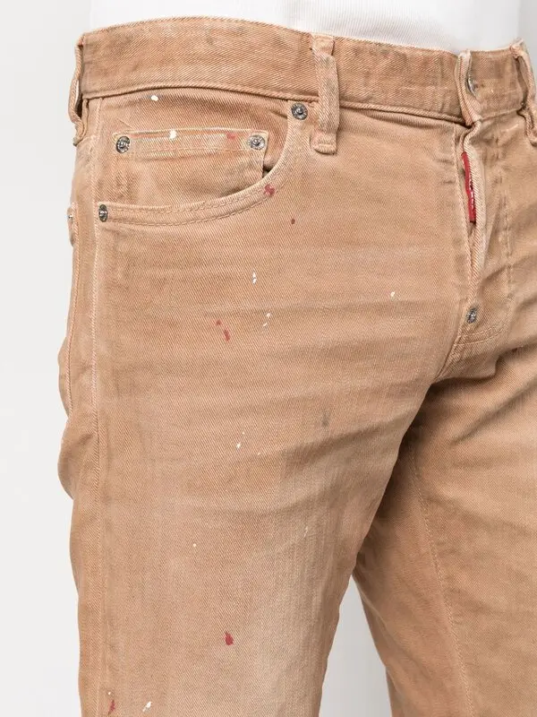 Dsquared2 Paint Splatter Skinny Jeans
