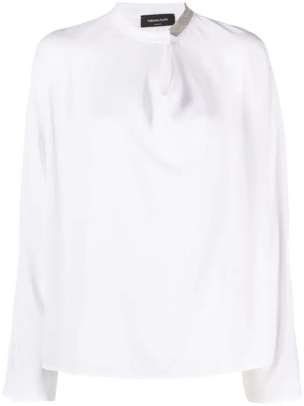 Fabiana Filippi Crystal-embellished Blouse