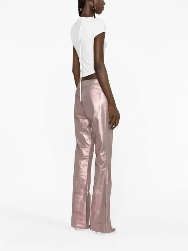 Collina Strada Metallic Flared Trousers