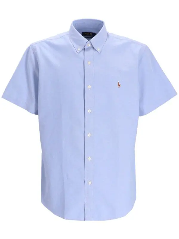 Polo Ralph Lauren Pony-motif Short-sleeve Shirt - Blue