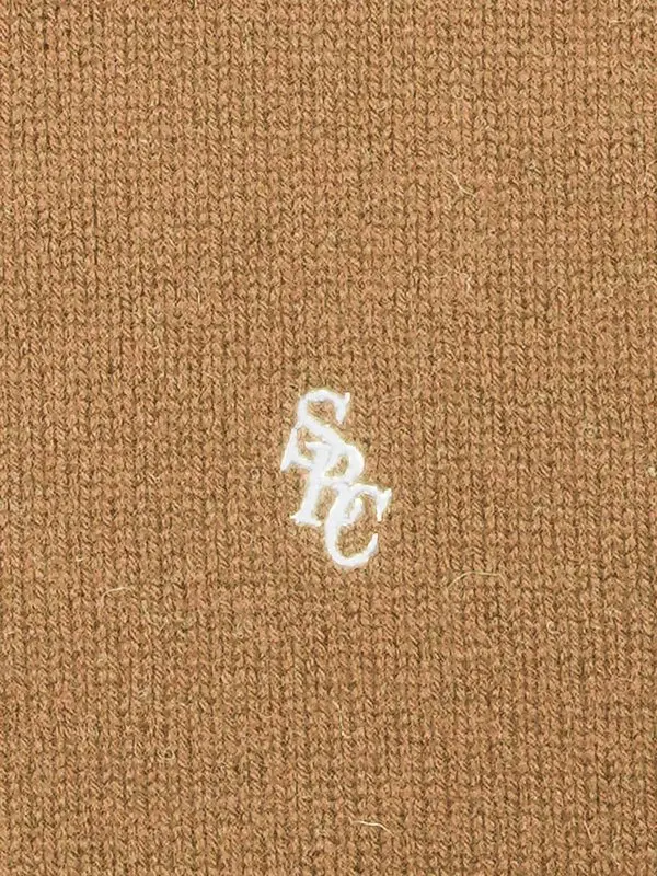 SPORTY & RICH Logo-embroidered Wool Jumper