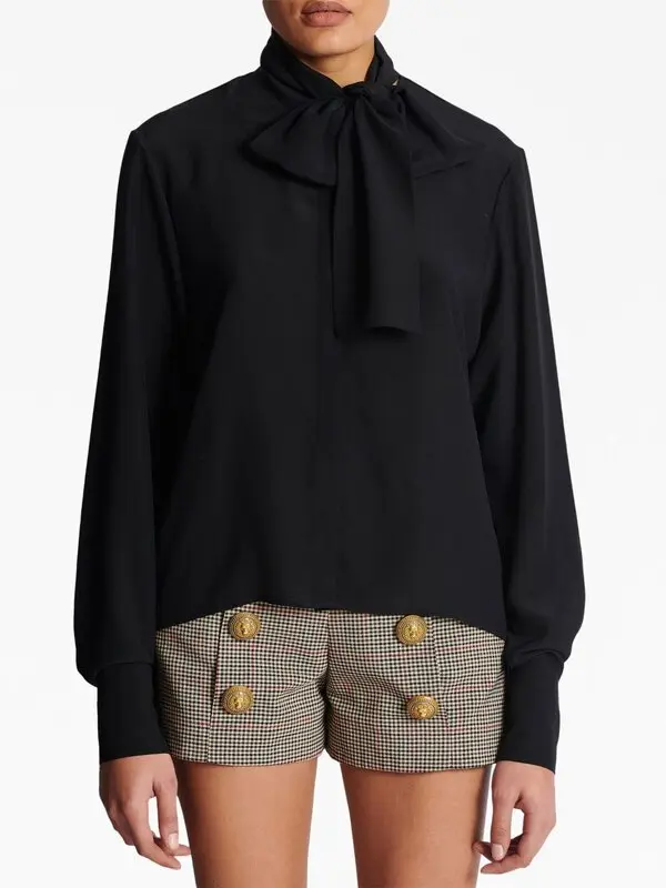Balmain Bow-detail Buttoned Blouse