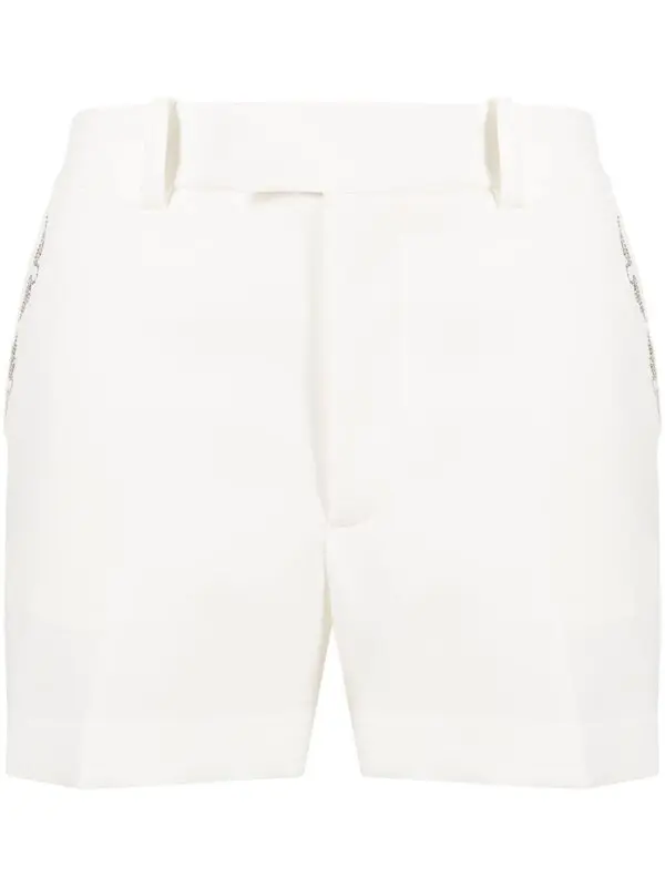 Zadig&Voltaire Rhinestone Embellished Shorts - White
