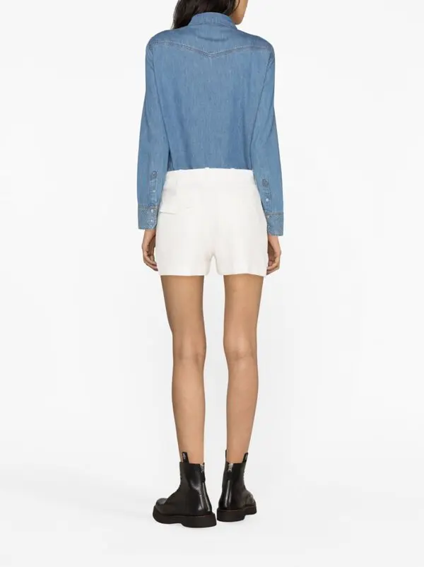 Zadig&Voltaire Rhinestone Embellished Shorts - White