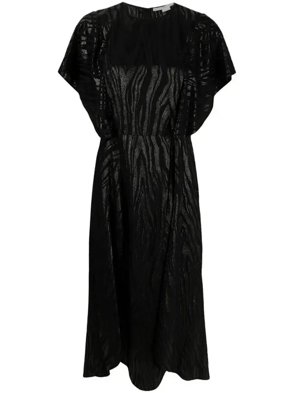 Stella McCartney Woodgrain-effect Midi Dress