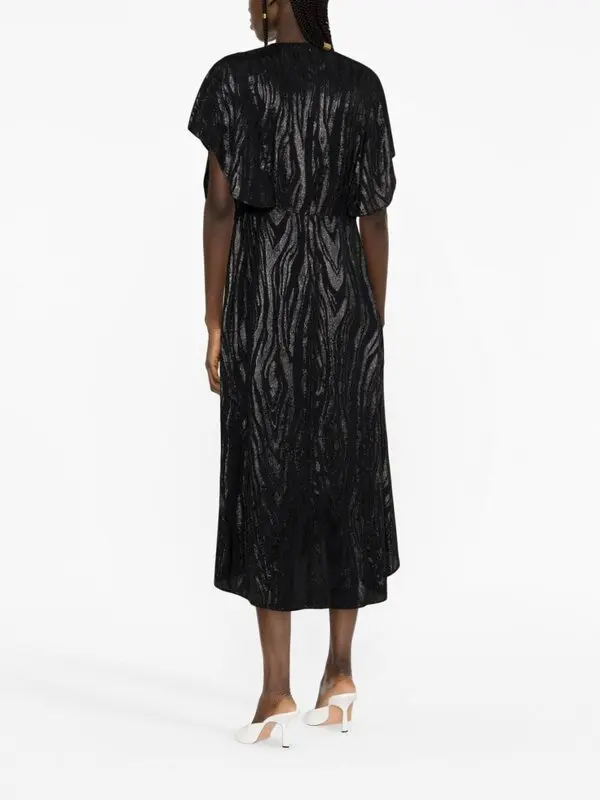 Stella McCartney Woodgrain-effect Midi Dress