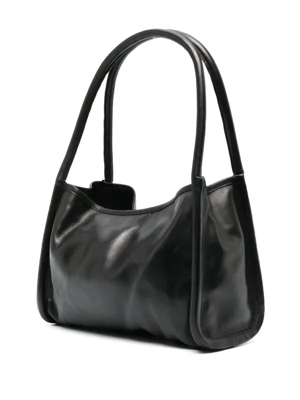 St. Agni Mini Arc Leather Tote Bag - Black | Editorialist