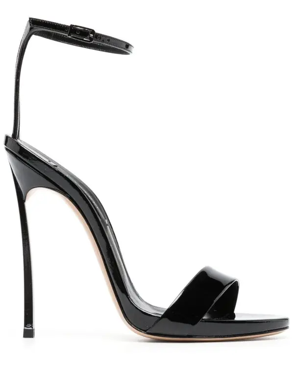 Casadei Blade 120mm Patent Sandals