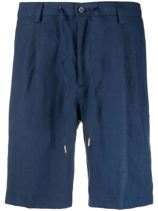 BRIGLIA 1949 Linen Drawstring Shorts