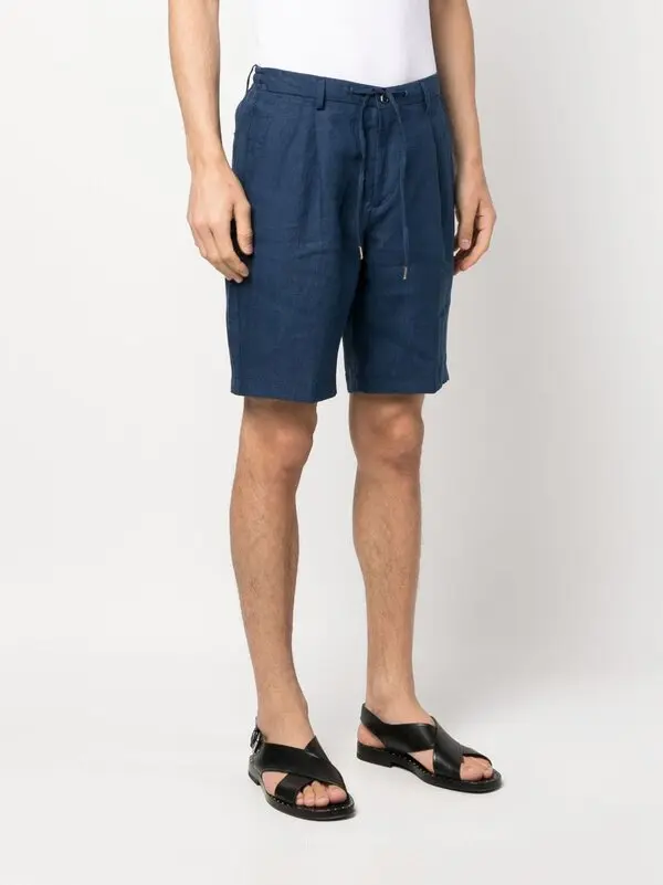 BRIGLIA 1949 Linen Drawstring Shorts