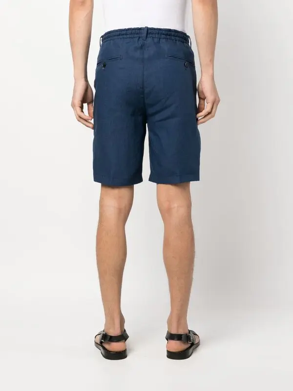 BRIGLIA 1949 Linen Drawstring Shorts