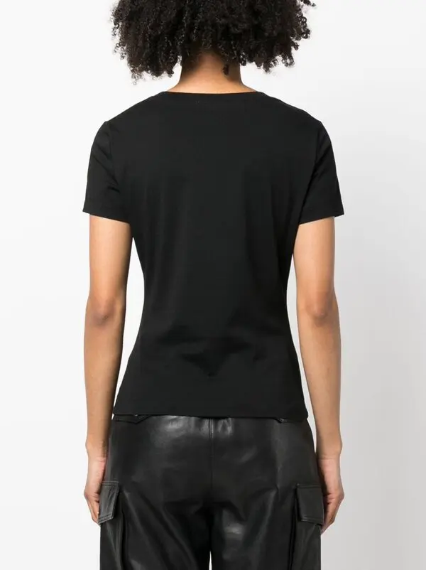 Moschino Print Cotton T-shirt - Black