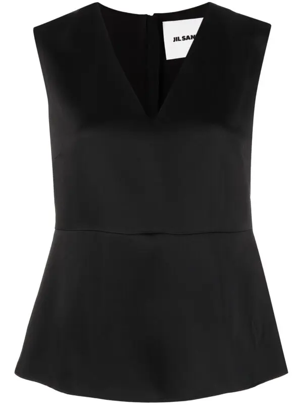 JIL SANDER V-neck Tank Top