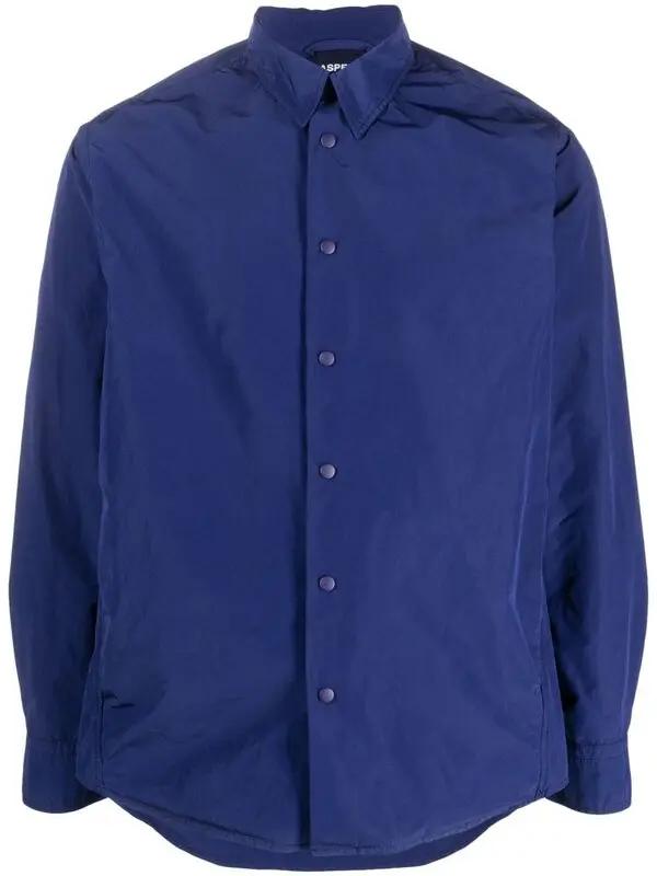 Aspesi Straight-point Collar Shirt - Blue