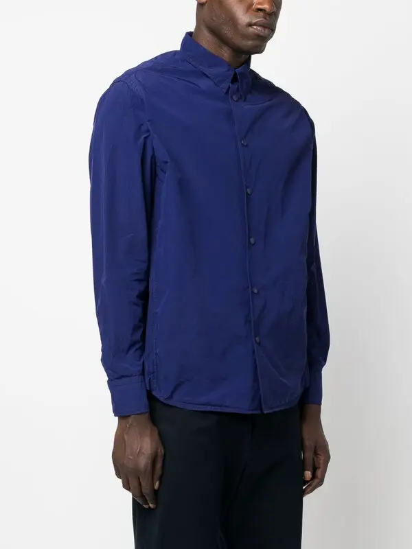 Aspesi Straight-point Collar Shirt - Blue