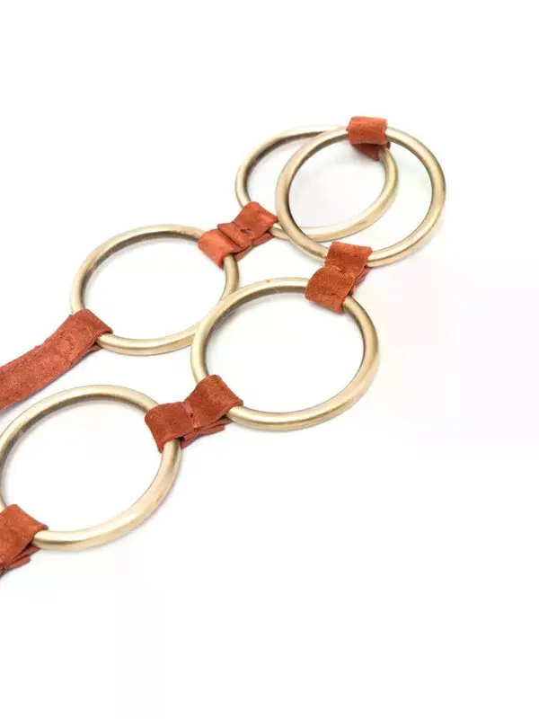 PAULA Ring-bound Design Leather Belt