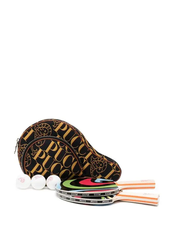 Emilio Pucci Graphic-print Racket Set Of 2