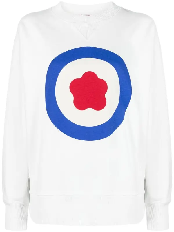 Kenzo Logo-print Cotton Sweatshirt - White