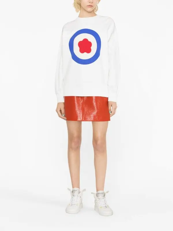Kenzo Logo-print Cotton Sweatshirt - White