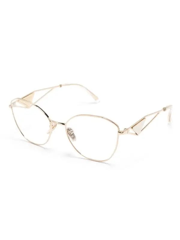 Prada Logo Plaque Cat-eye Frame Glasses