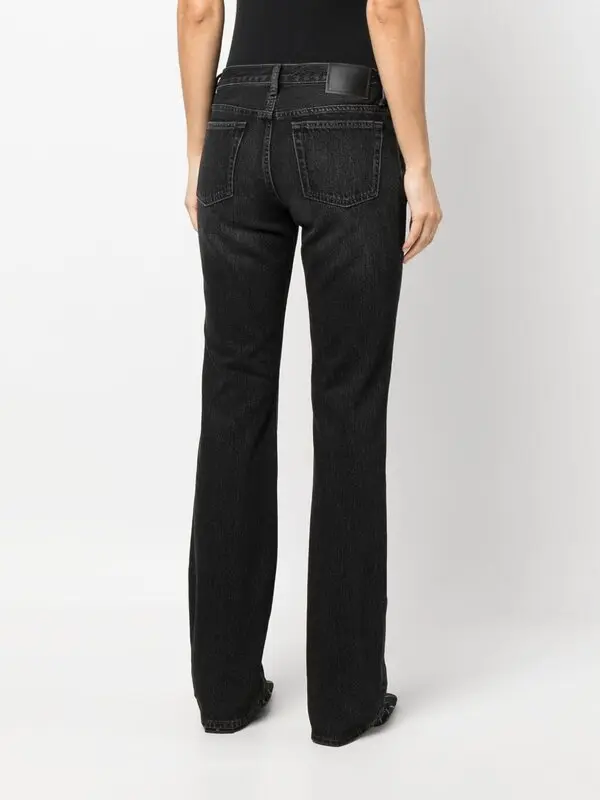 Acne Studios Logo-patch Straight-leg Jeans