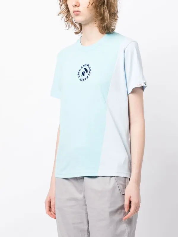 AAPE BY *A BATHING APE Moonface Embossed Panelled T-shirt