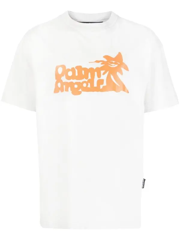 Palm Angels Enzo Logo-print T-shirt - White