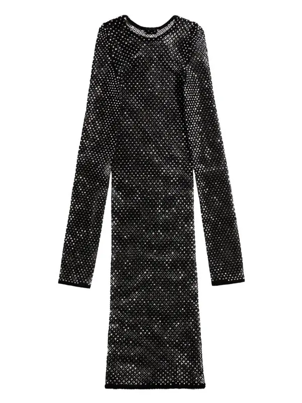 Balenciaga Rhinestone-embellished Knit Dress