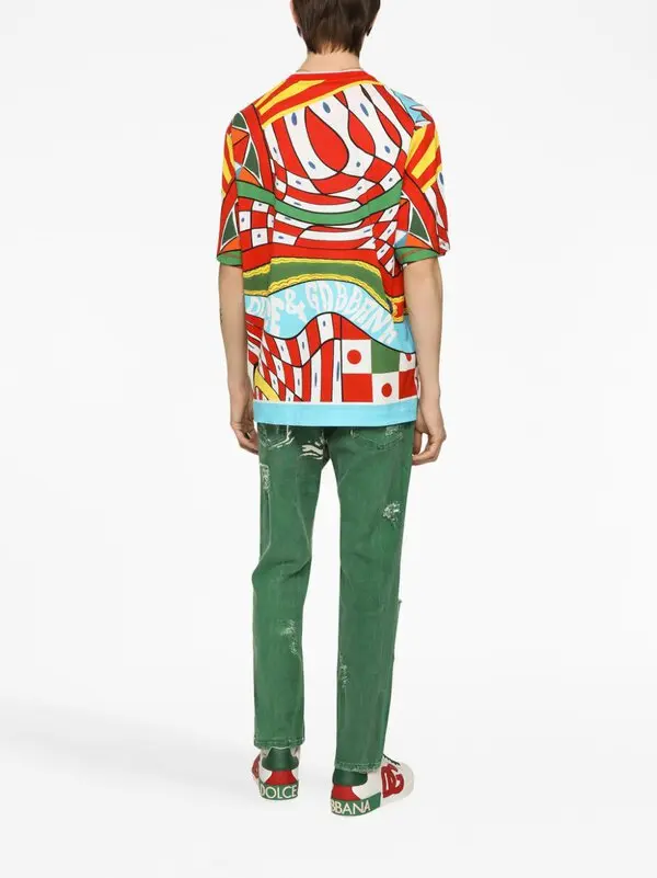 Dolce & Gabbana Graphic-print Cotton T-shirt