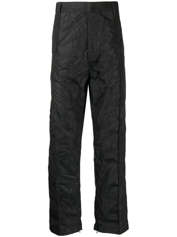 424 Crease-effect Straight-leg Trousers