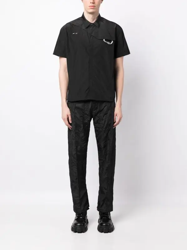 424 Crease-effect Straight-leg Trousers