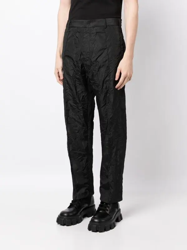 424 Crease-effect Straight-leg Trousers