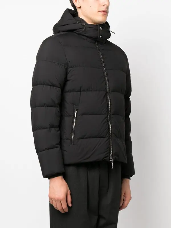 MOORER Long Sleeve Padded Jacket - Black