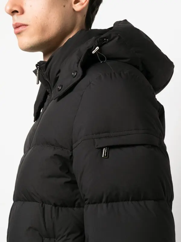 MOORER Long Sleeve Padded Jacket - Black