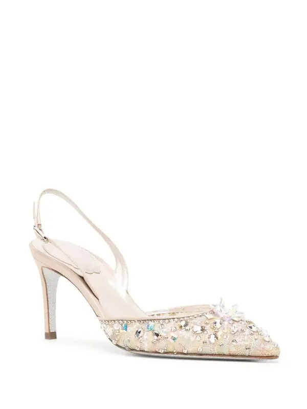 Rene Caovilla Chandelier 70mm Leather Pumps