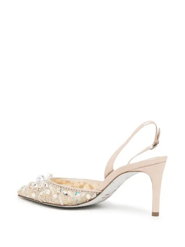 Rene Caovilla Chandelier 70mm Leather Pumps
