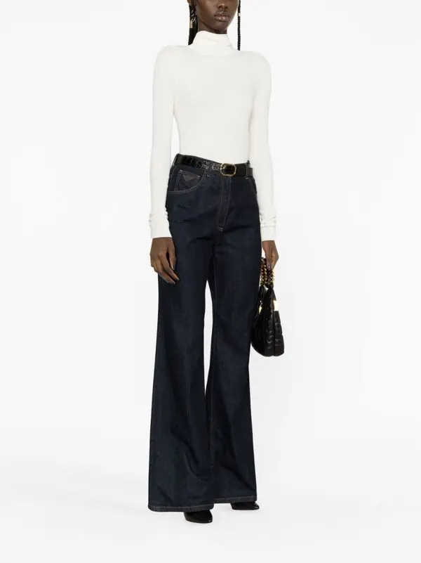 Balmain Roll-neck Merino-wool Jumper - Neutrals